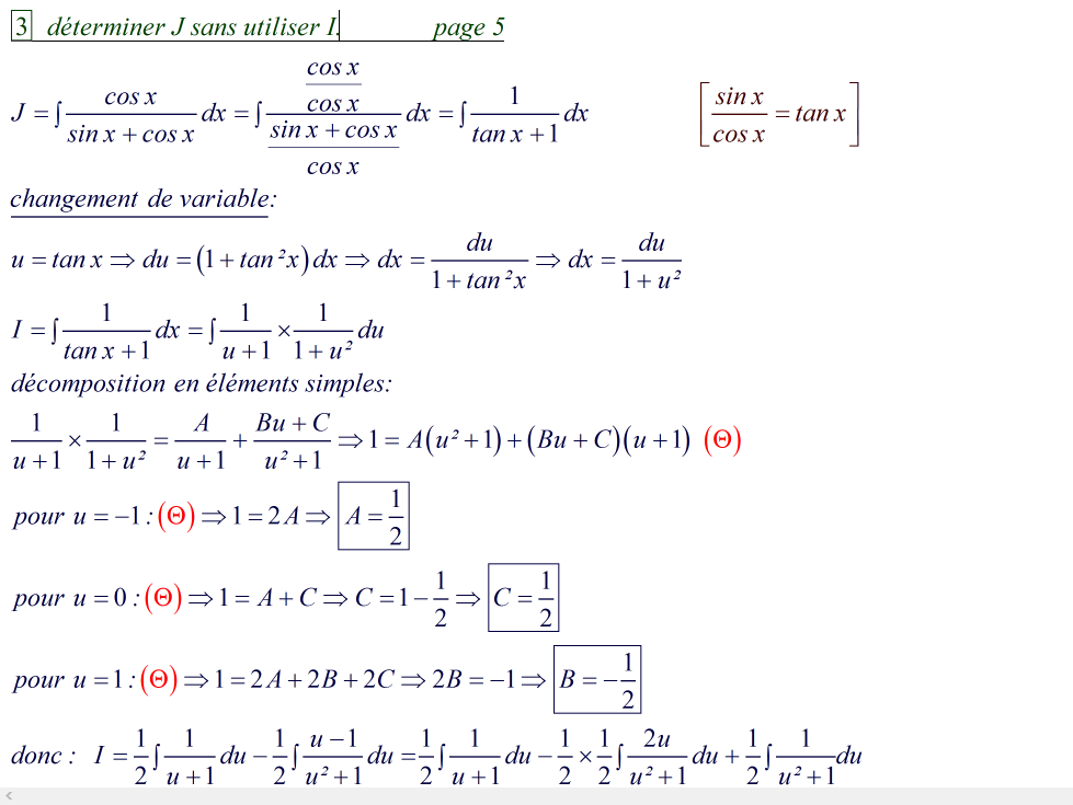int(sin(x)/(sin(x)+cos(x)) & int(cos(x)/(sin(x)+cos(x)) part 2