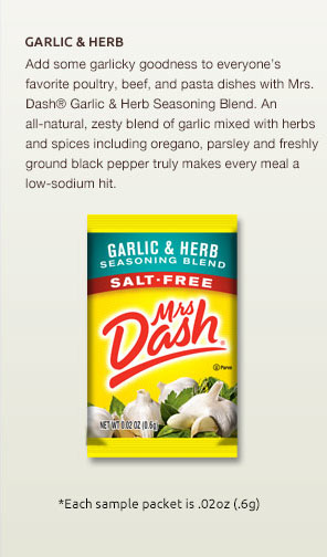 Amber's Unique Coupon Page: *NEW* Mrs. Dash Sample!