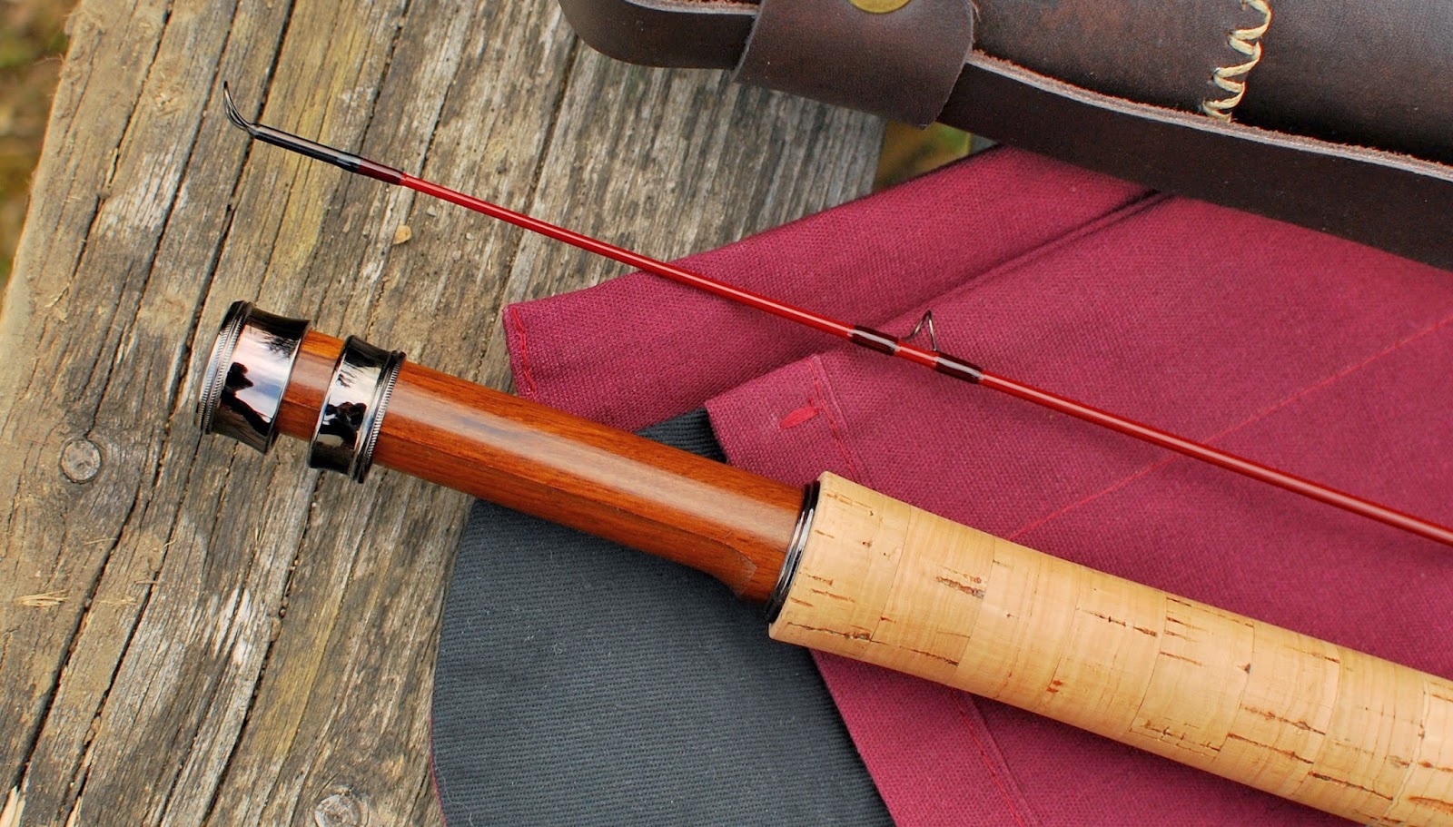 Handcrafted graphite and fiberglass fly rods: Tom Morgan 7 1/2' #4