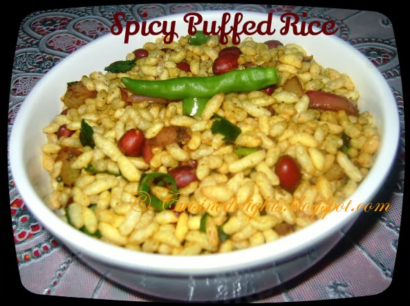 Spicy Puffed Rice (Spicy Murmura) - Cuisine delights
