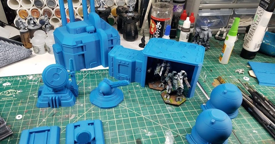 10mm Wargaming: New 10mm Sci-Fi Buildings from Thunderhead Studios