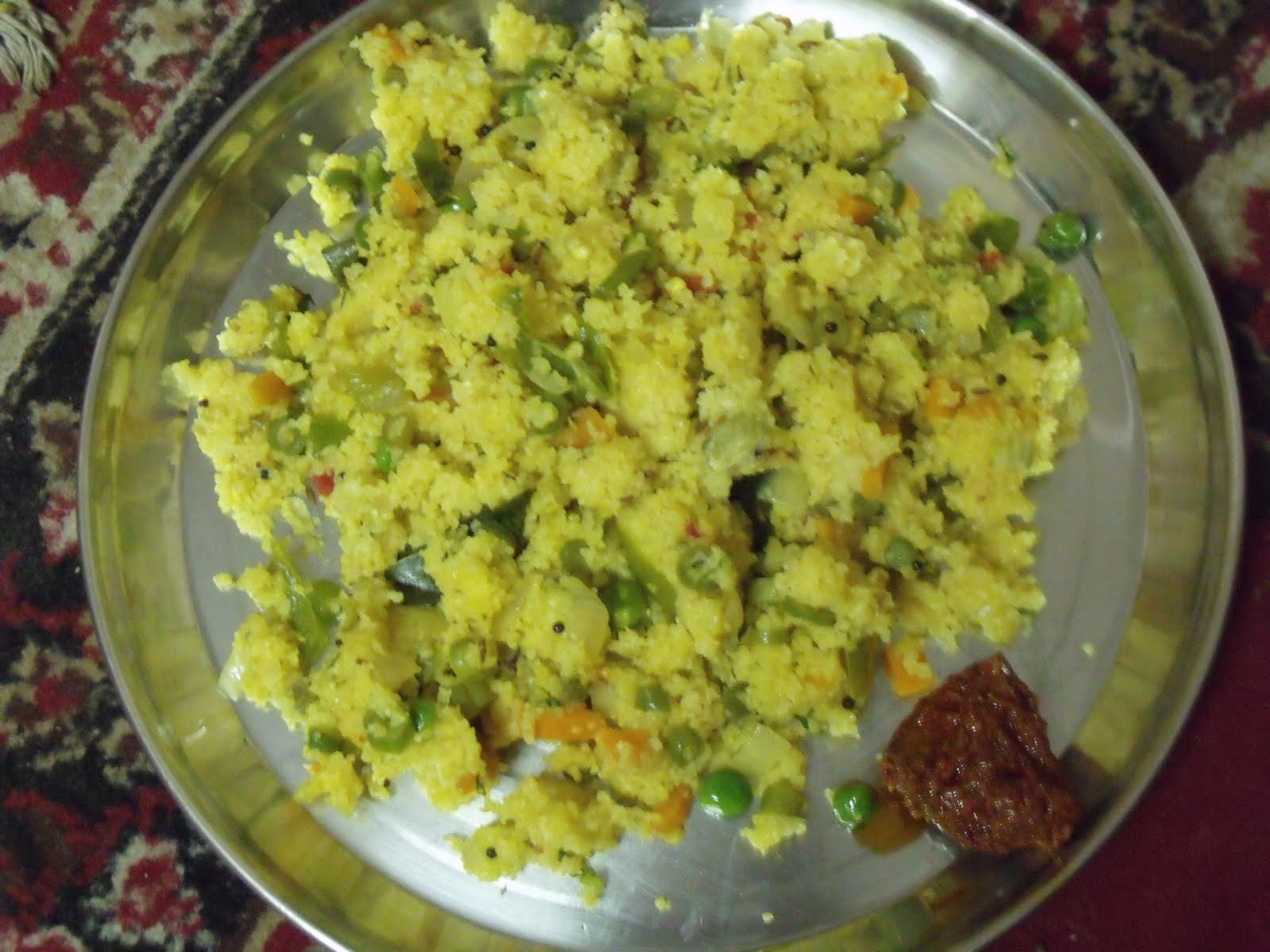 Latha's Kitchen: Bansi Rava upma (lapsi upma)