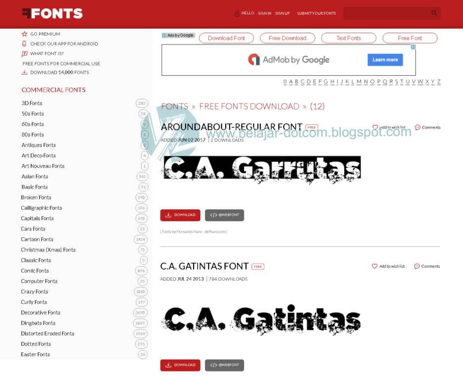 12 Situs Terbaik Tempat Download Font Gratis dan Keren Untuk Desain ...