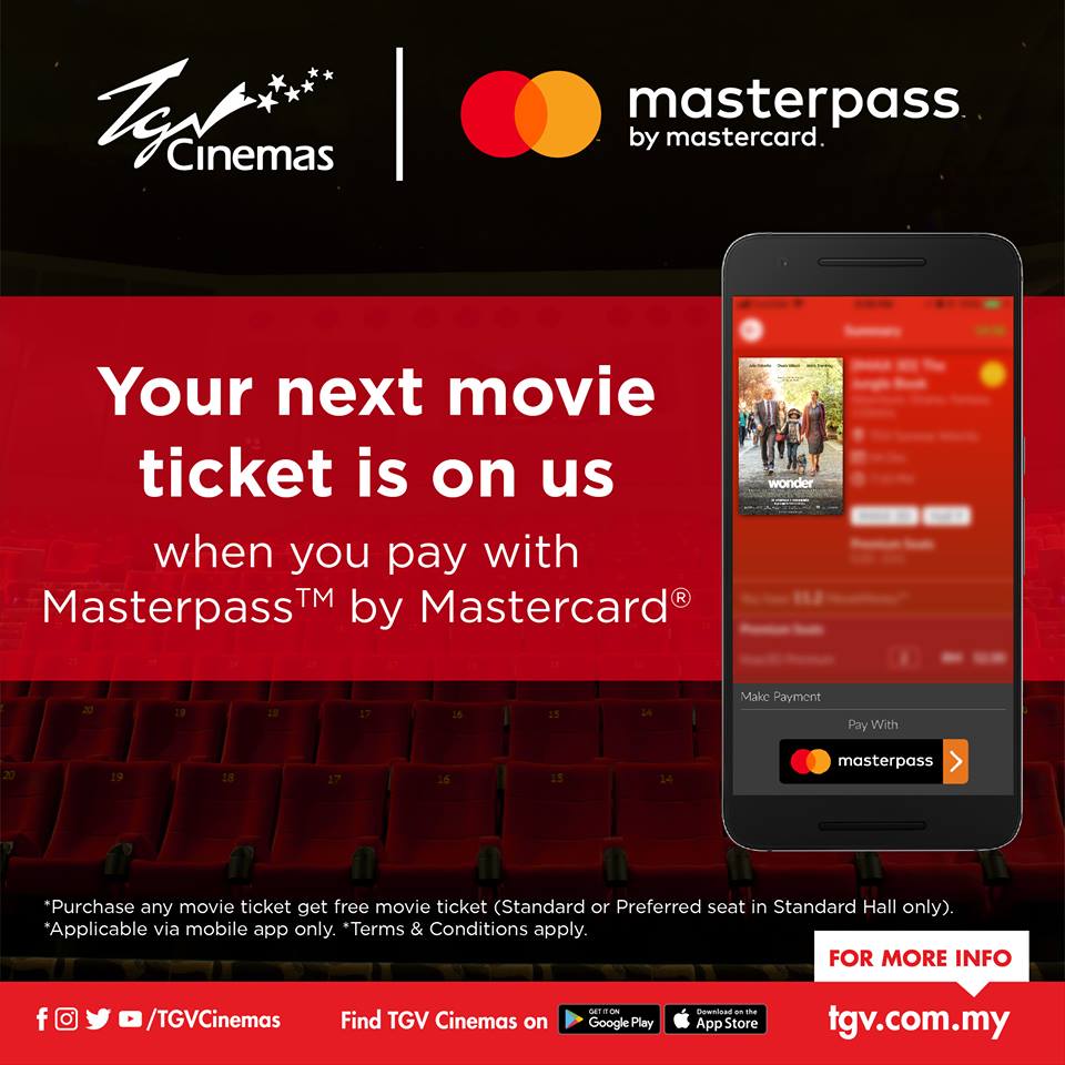 TGV Cinemas 最新促销！电影票Buy 1 Free 1！是时候去看电影咯！ - Leesharing