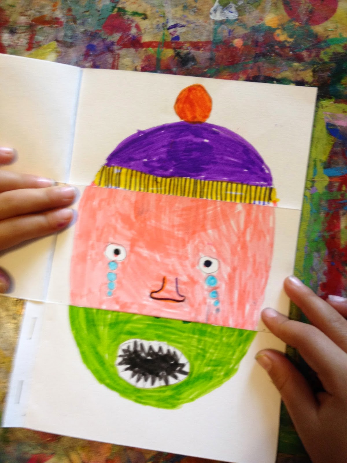 Judy Bould Art Classes: Face Flip Books