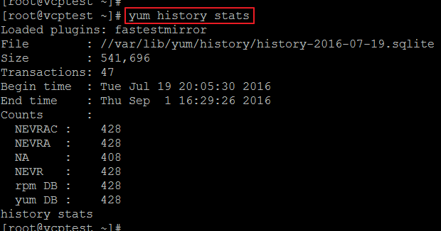 Information Technology How To Guides: How To Manage Yum History