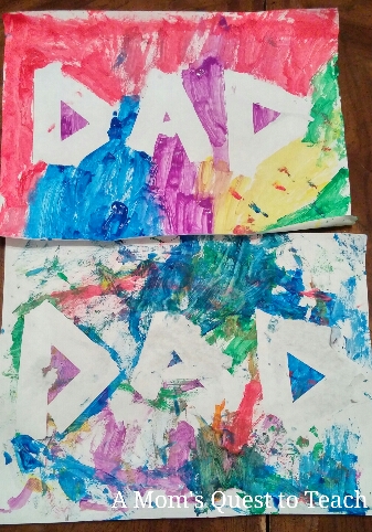A Mom's Quest to Teach: Crafts: Father's Day Painting: Creating a ...
