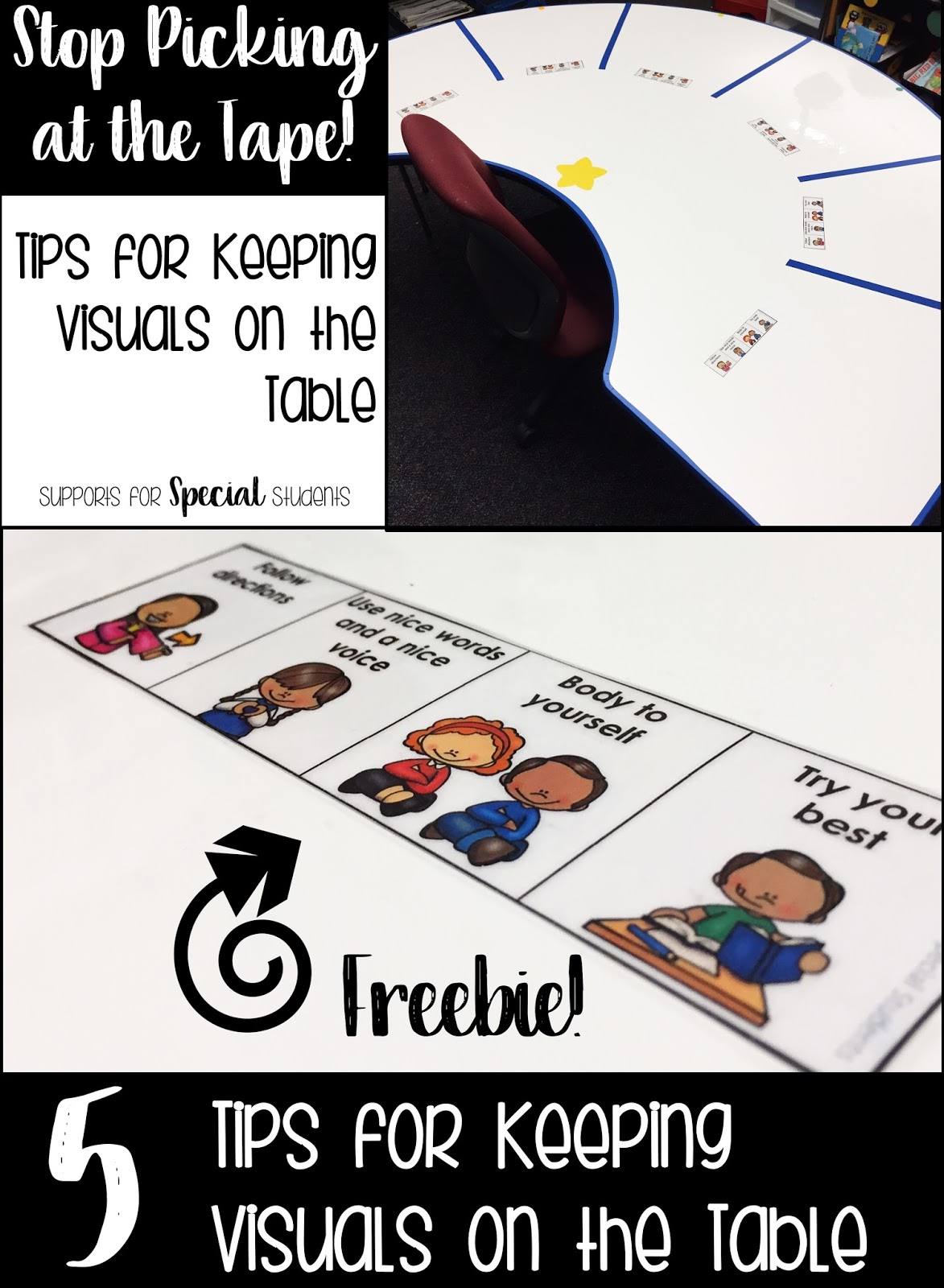 Stop Picking at the Tape! - Tips for Keeping Visuals on the Table ...