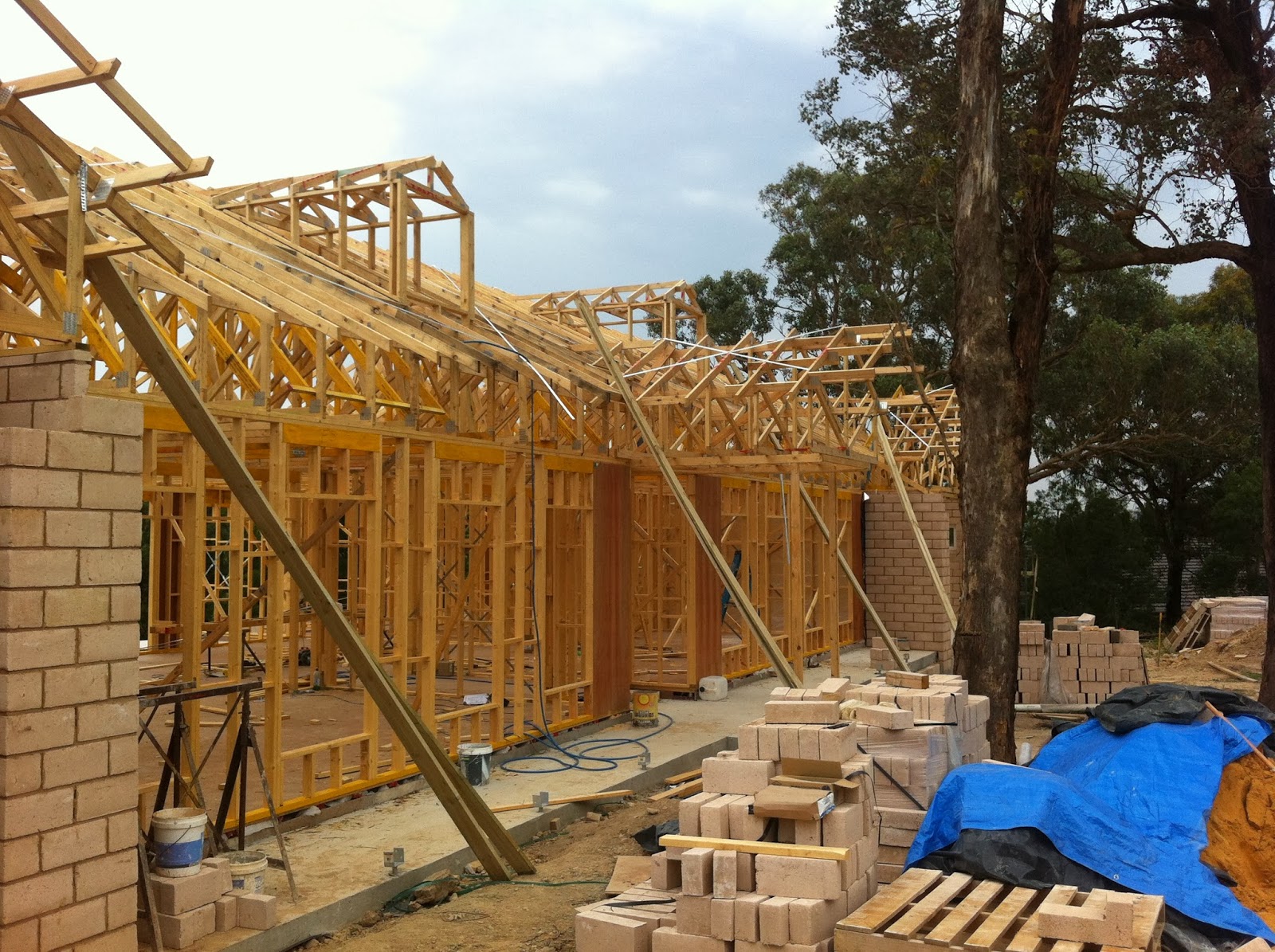 New home build with timbercrete