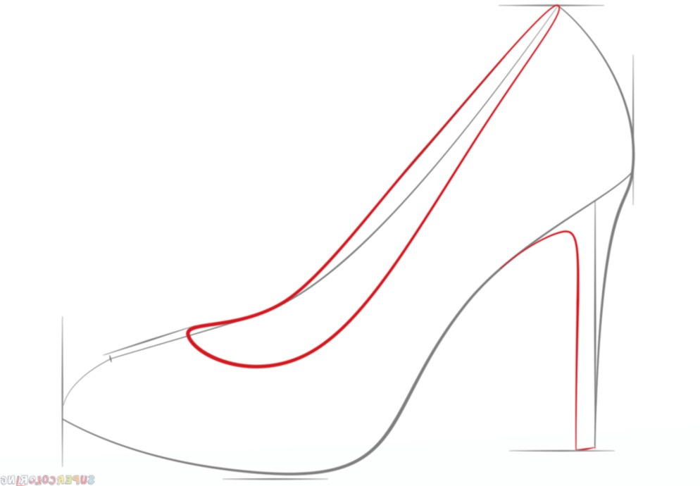 How To Draw High Heels