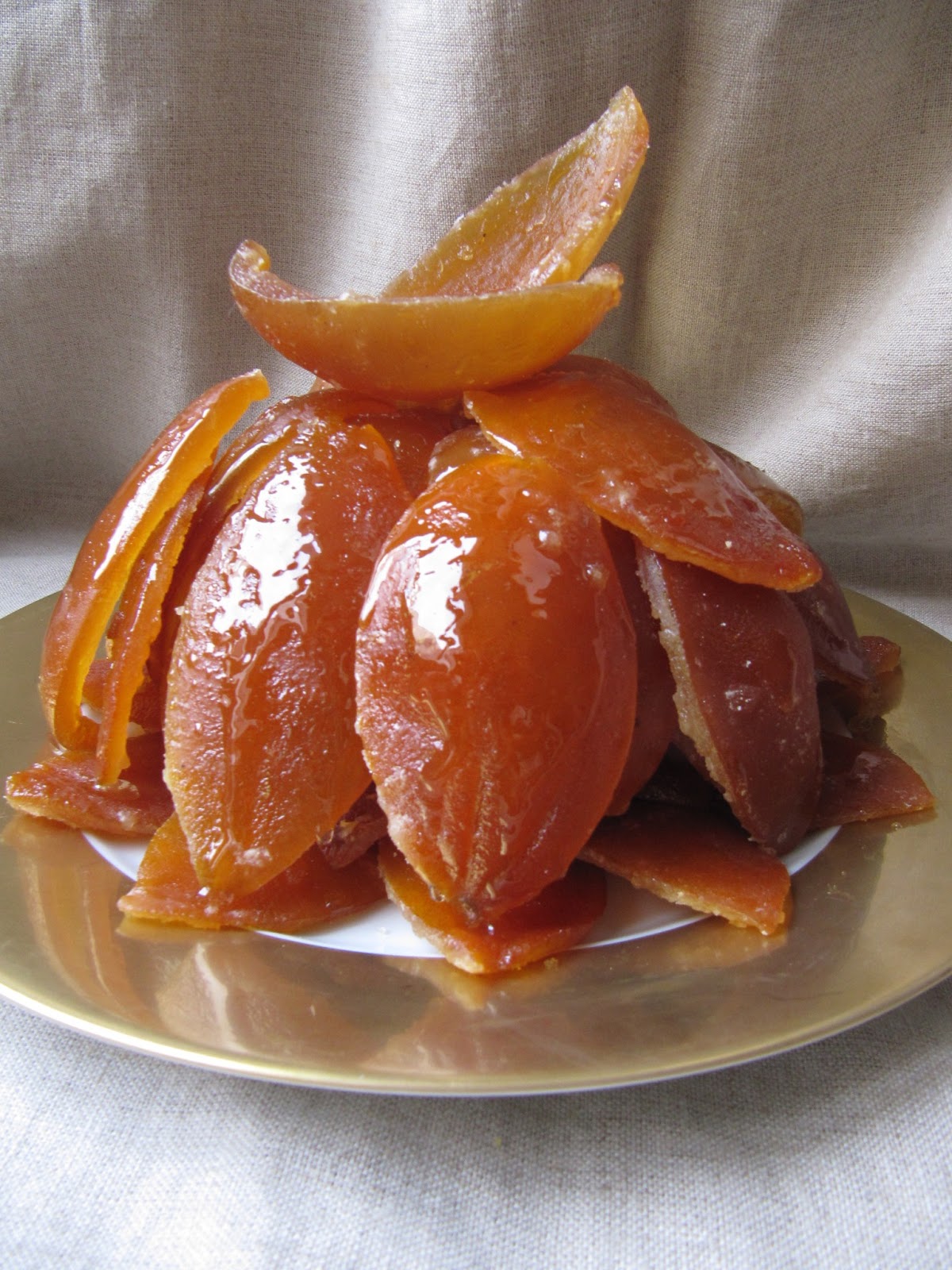 La cuisine d'ici et d'ISCA: Écorces d'orange confites