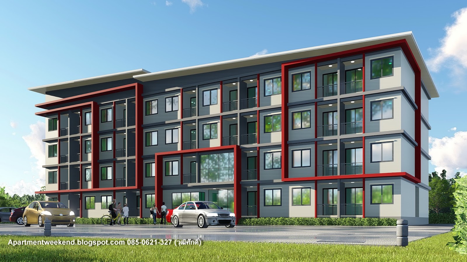 APM-75 โครงการ แบบอพาร์ทเม้นท์ เซอร์วิส 4 ชั้น จำนวนห้องพัก: 66 ห้อง ...