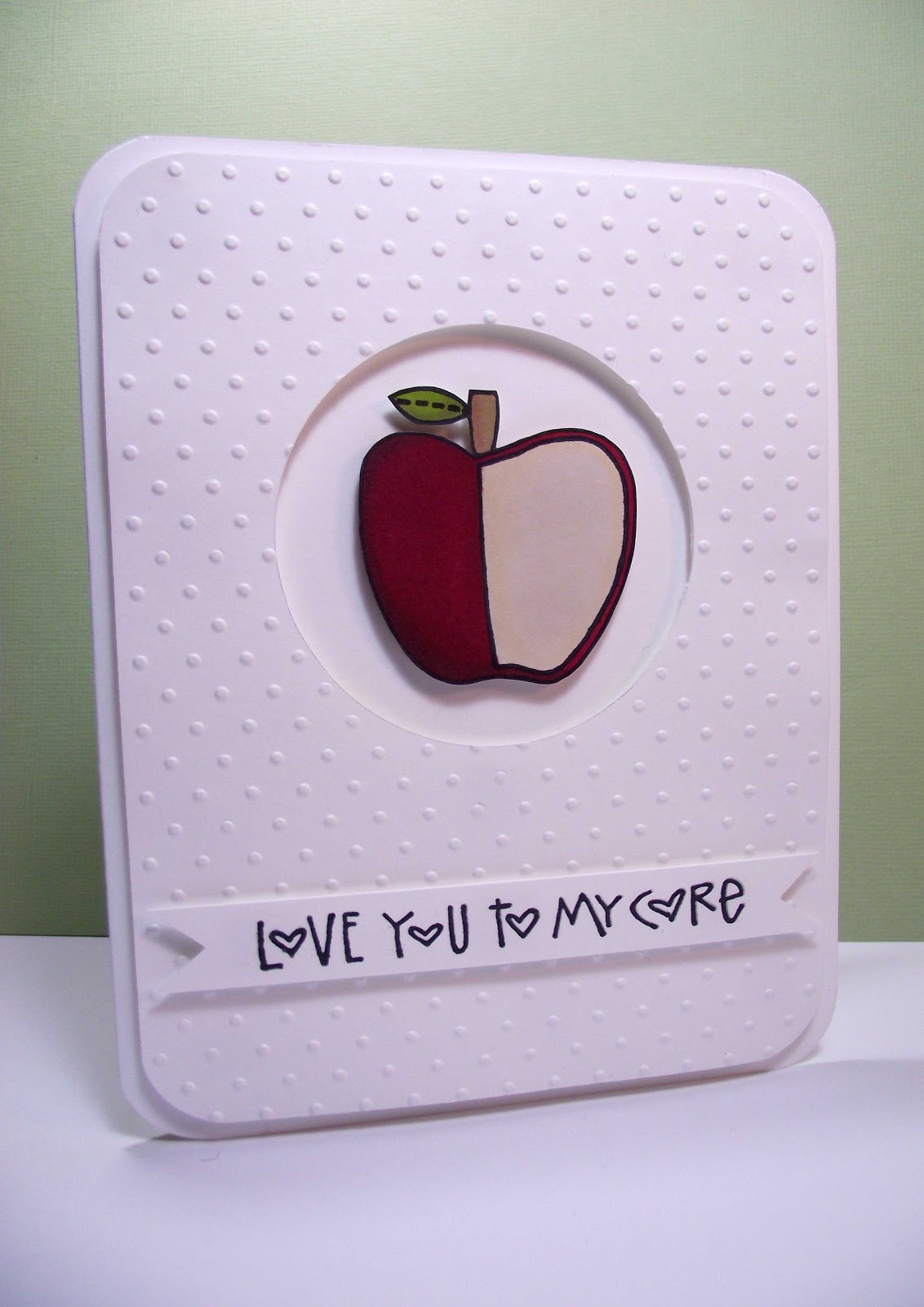 my inky corner: White card!