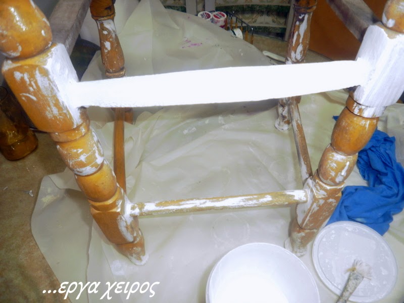 ...έργα χειρός: ανανέωση καρέκλας....