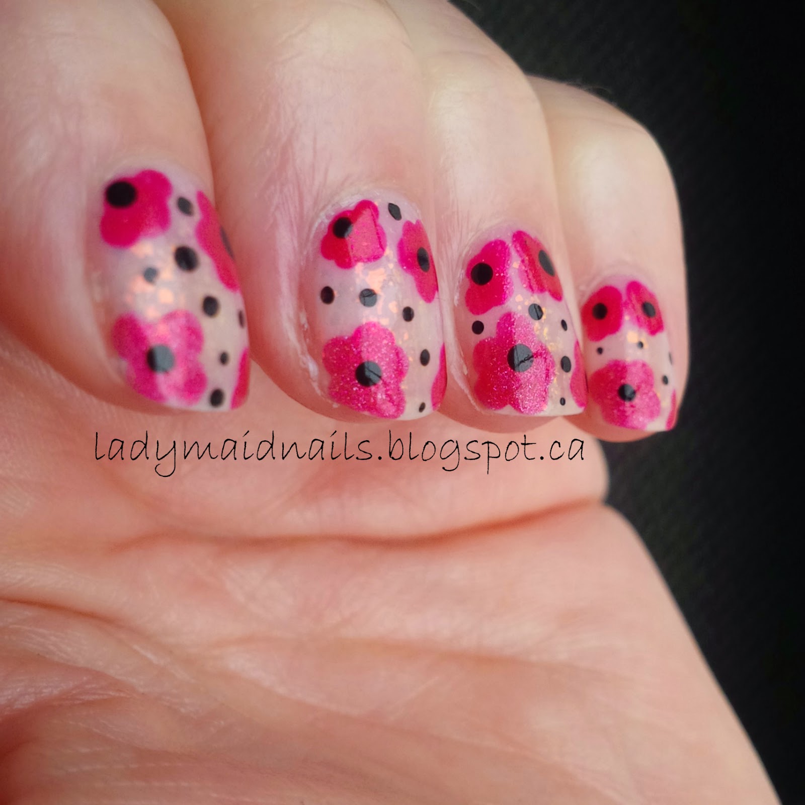 Lady Maid Nails: Poppies