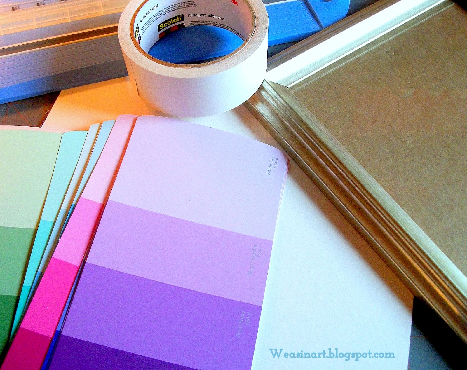 weasinart: How Tuesday: Paint Chip Dry Erase Board
