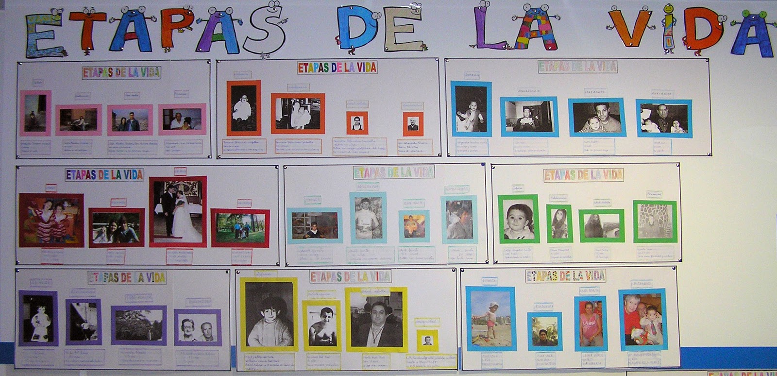 Cosas de niños para la escuela: LAS ETAPAS DE LA VIDA