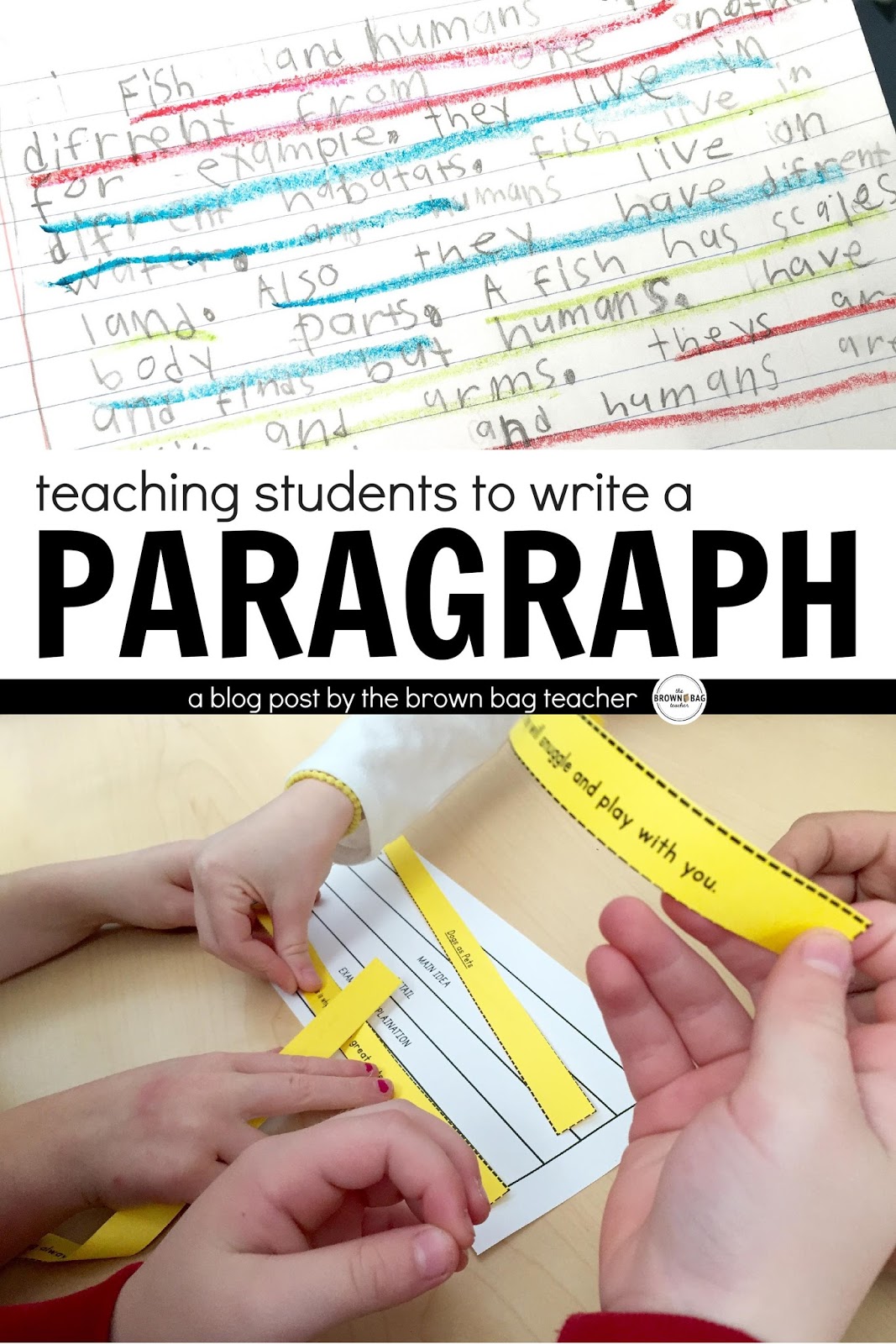 Paragraph Writing in 1st Grade | The Brown-Bag Teacher | Bloglovin’