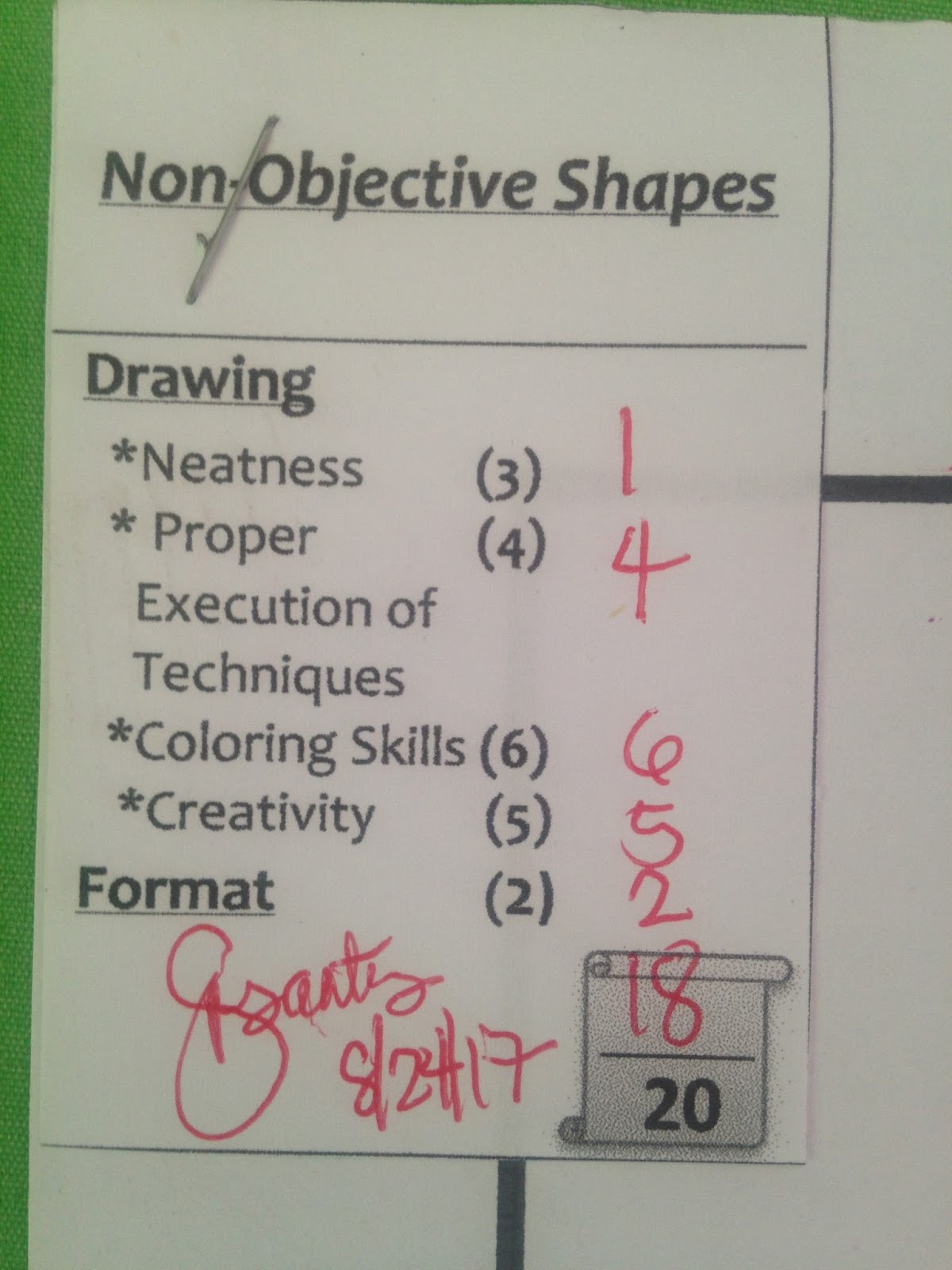 I Can See You....: Exercise no.1 (Non- Objective Shapes)