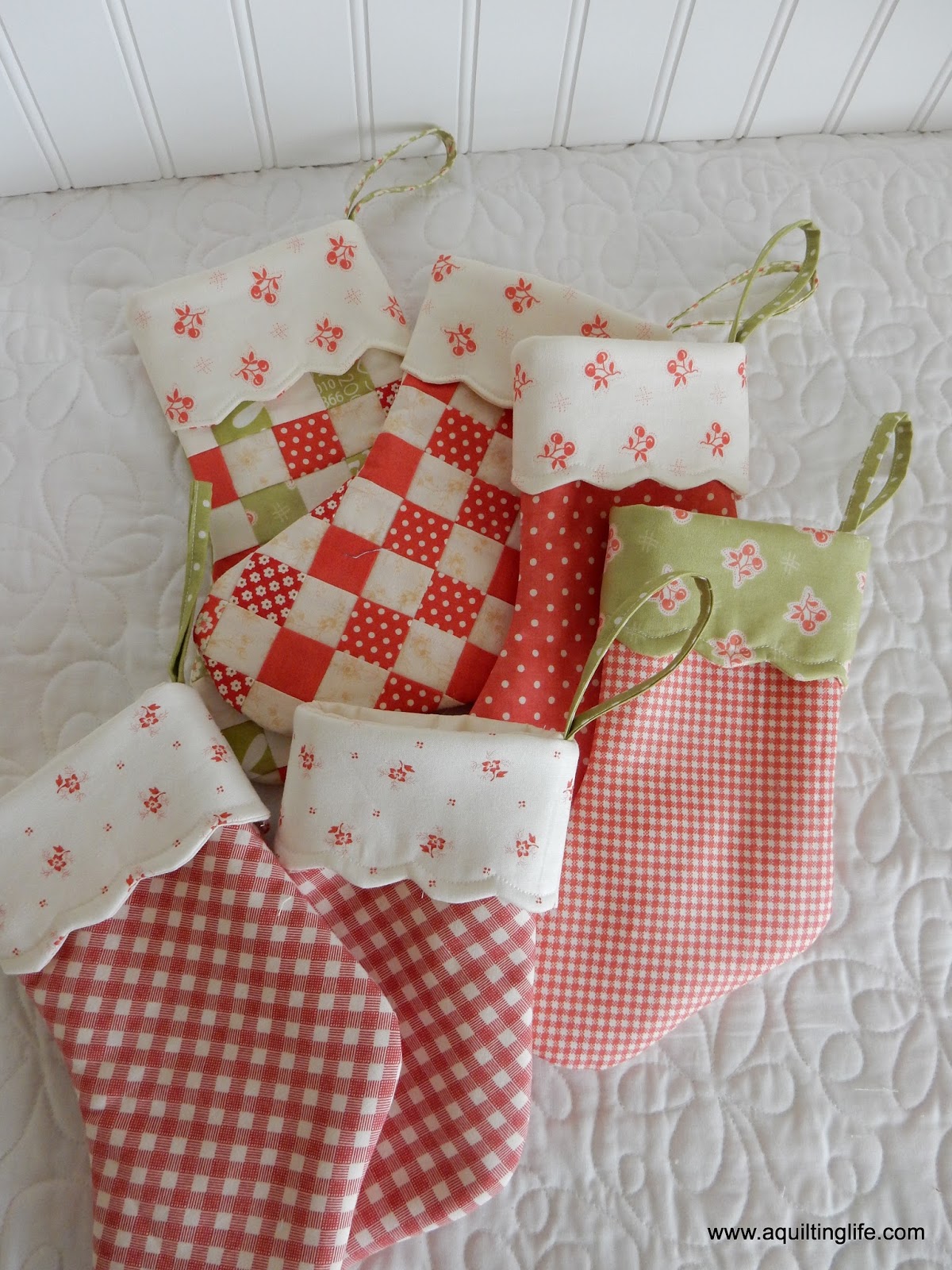 Quilted Christmas Stockings - A Quilting Life