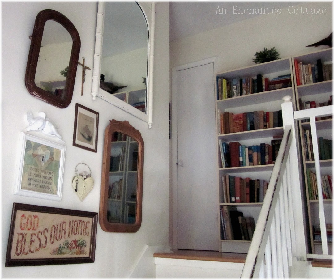 An Enchanted Cottage: Eclectic Mirror Gallery Wall
