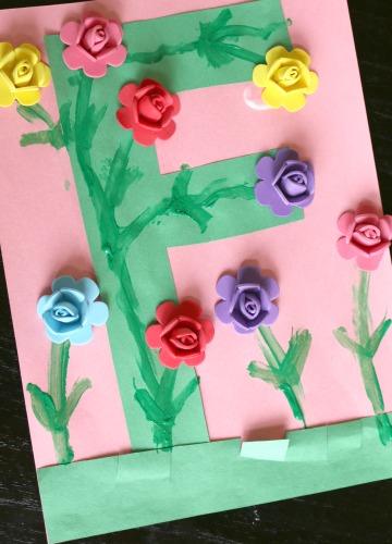 F is for Flower Alphabet Craft | School Time Snippets