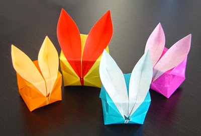 origami bunny box ~ instructions origami kids