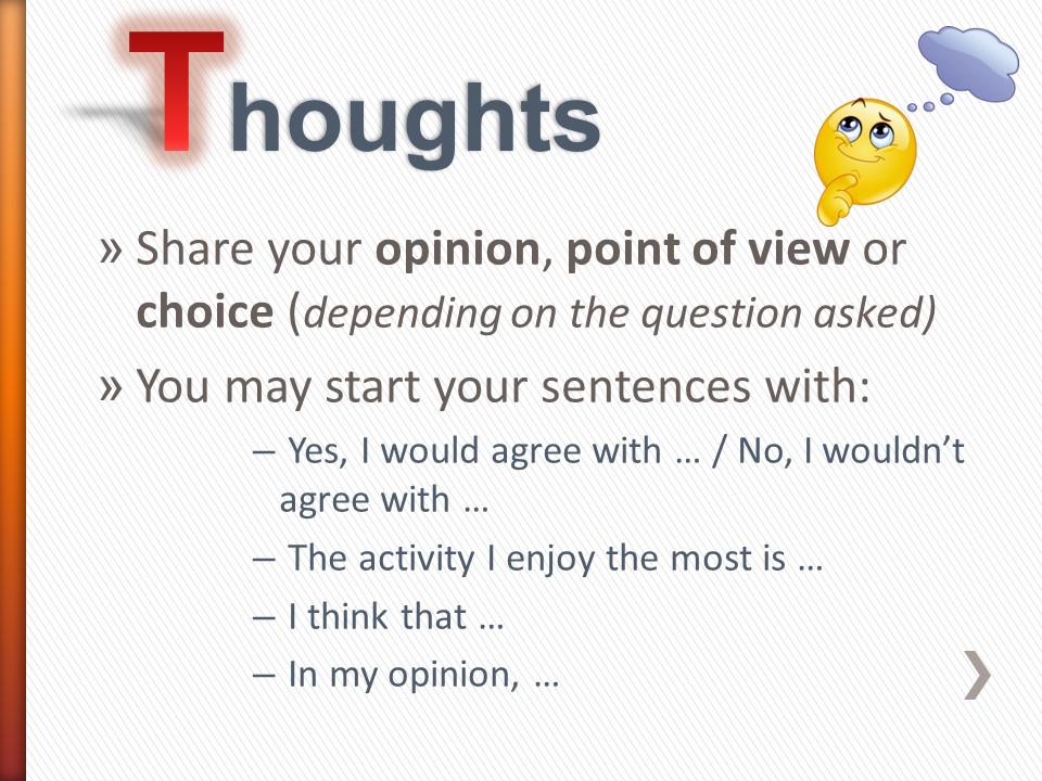 5F English Class Blog: Strategy for Stimulus-based Conversation for EL Oral