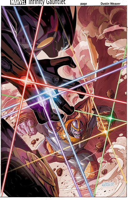 Dustin Weaver: Entry 275: The Covers of Infinity Gauntlet.