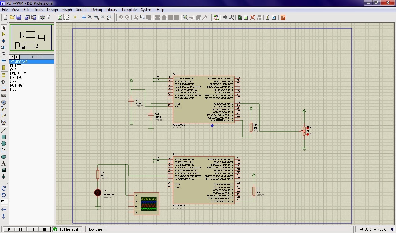 MICROCONTROLADORES AVR: Comunicación entre microcontroladores AVR