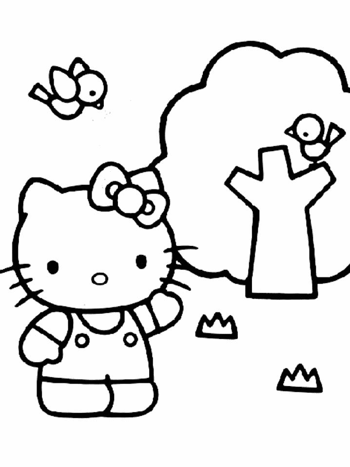 HELLO KITTY - Planse de colorat p.06