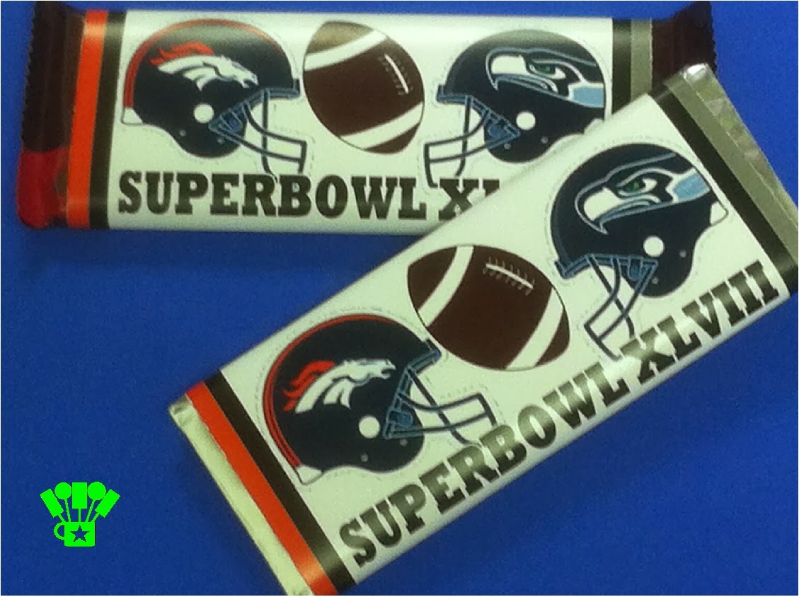 DIY Party Mom: Super Bowl Football Candy Bar Printable