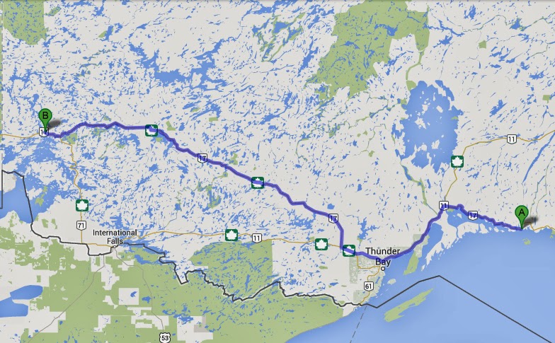 “Wandering Weiss”: 432 km - Kenora to Brandon Manitoba