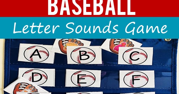 Baseball Letter Sounds Game for Pre-K & Kindergarten | Totschooling ...