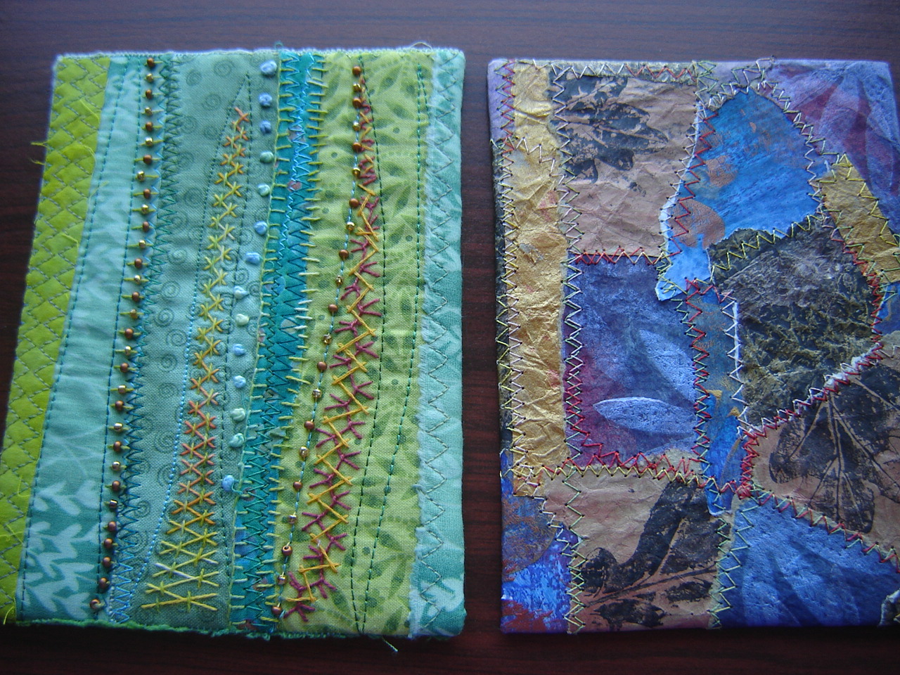 embroidery overlaps: A collection of book covers