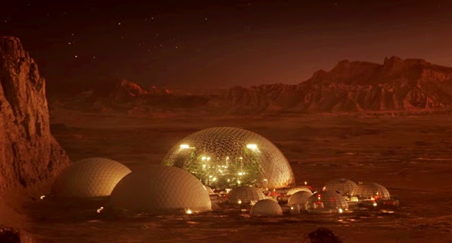 Mars colony ART | human Mars