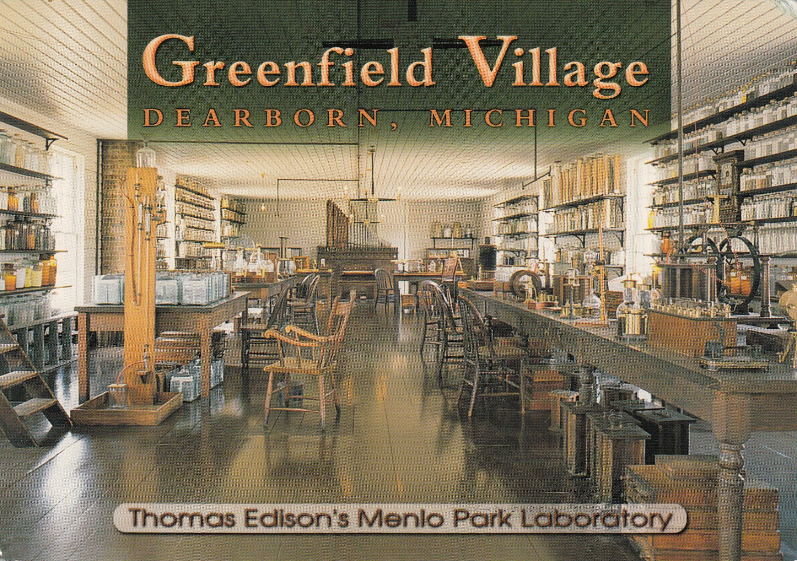My postcard and stamp week: USA: Henry Ford Museum and Greenfield Village