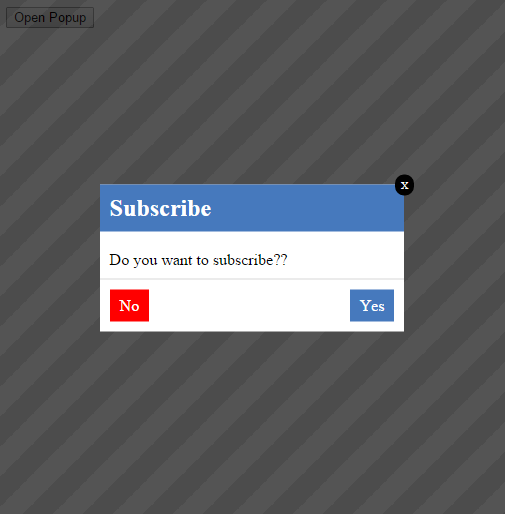 A Simple Modal Popup Using Html Css And Jquery My Cliff S Notes