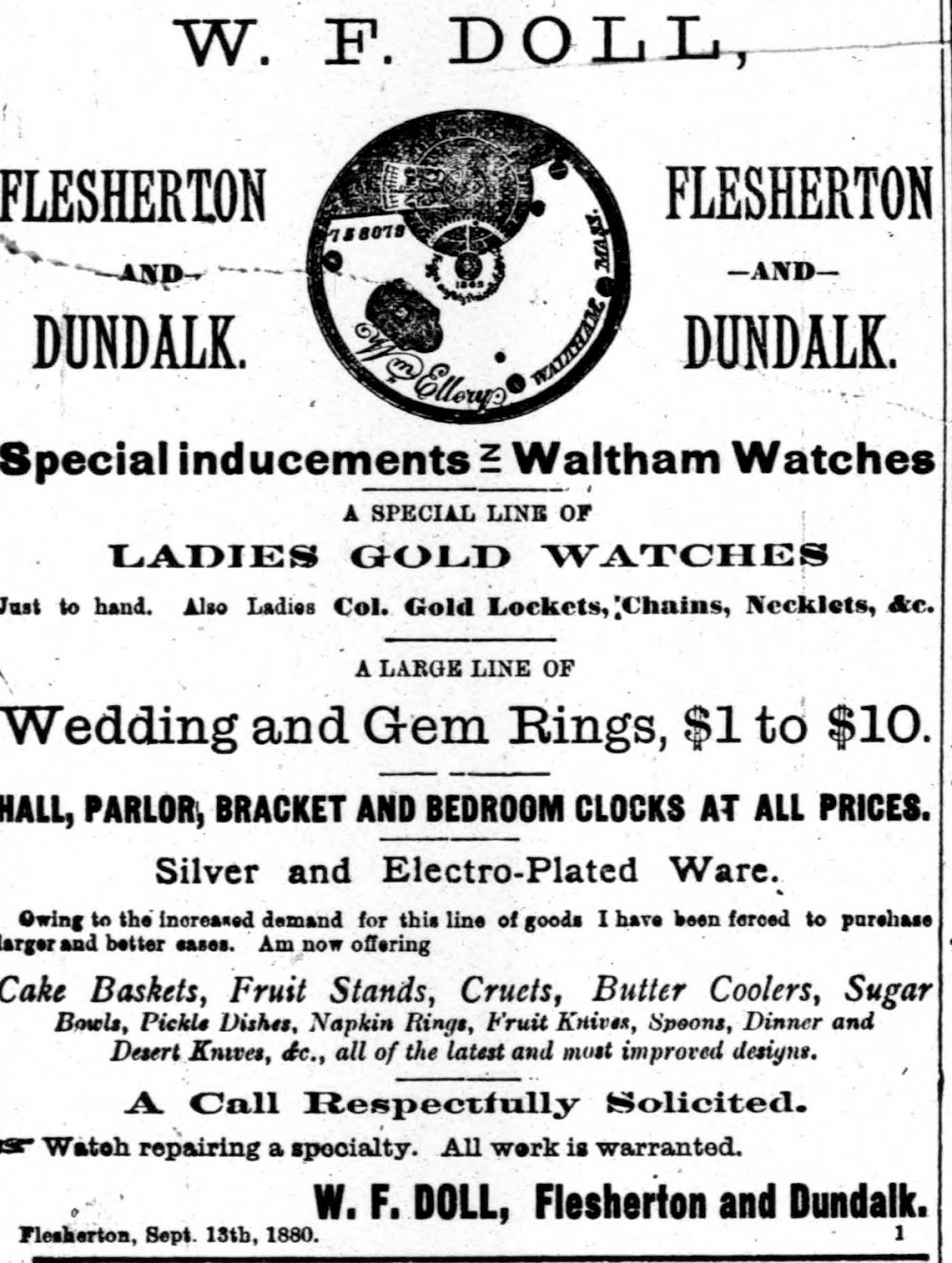 Pioneer & Vintage Advertisements: 1880's Advertisements