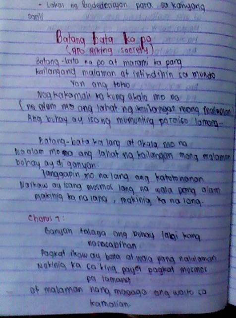 Evamae Fajardo Filipino III - 1: batang bata ka pa