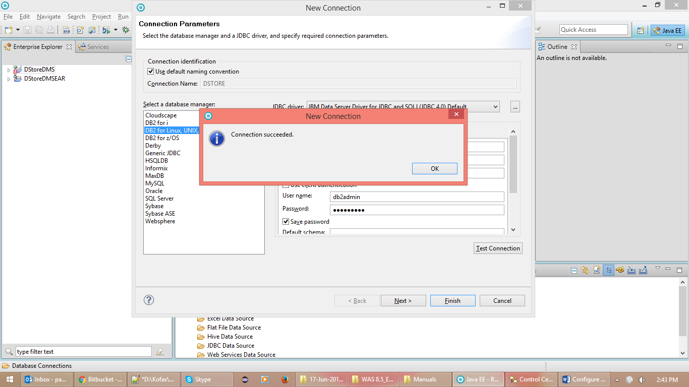 Configure DB2 in IBM Rational Application Developer (RAD)