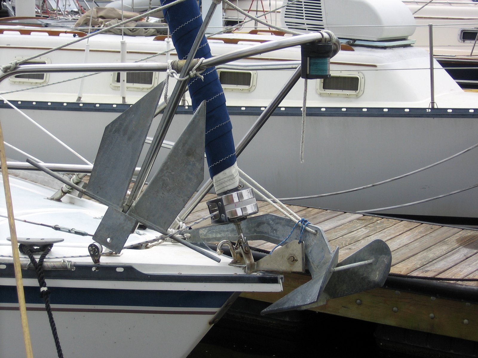 Dick and Libby's Tarwathie Cruising Log: Storing Anchors