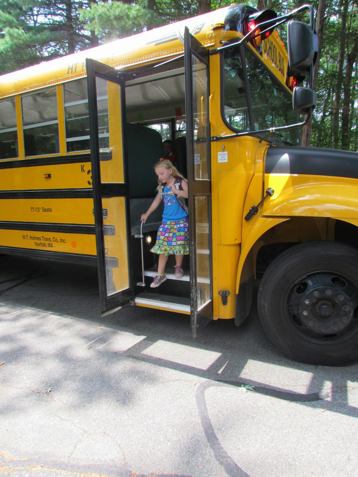 The Husker Family: Kindergarten Bus