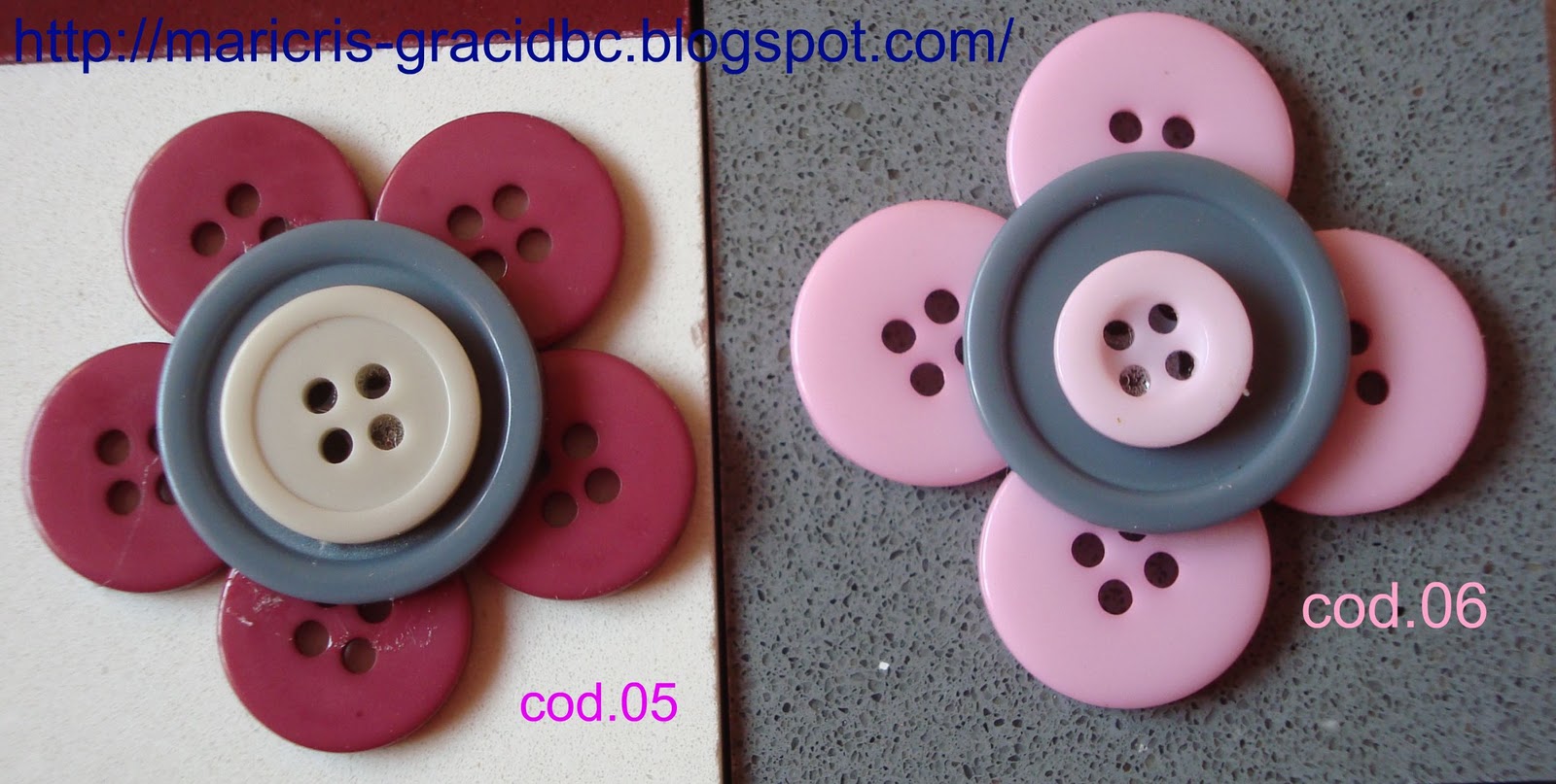 MARICRIS: BROCHES BOTONES