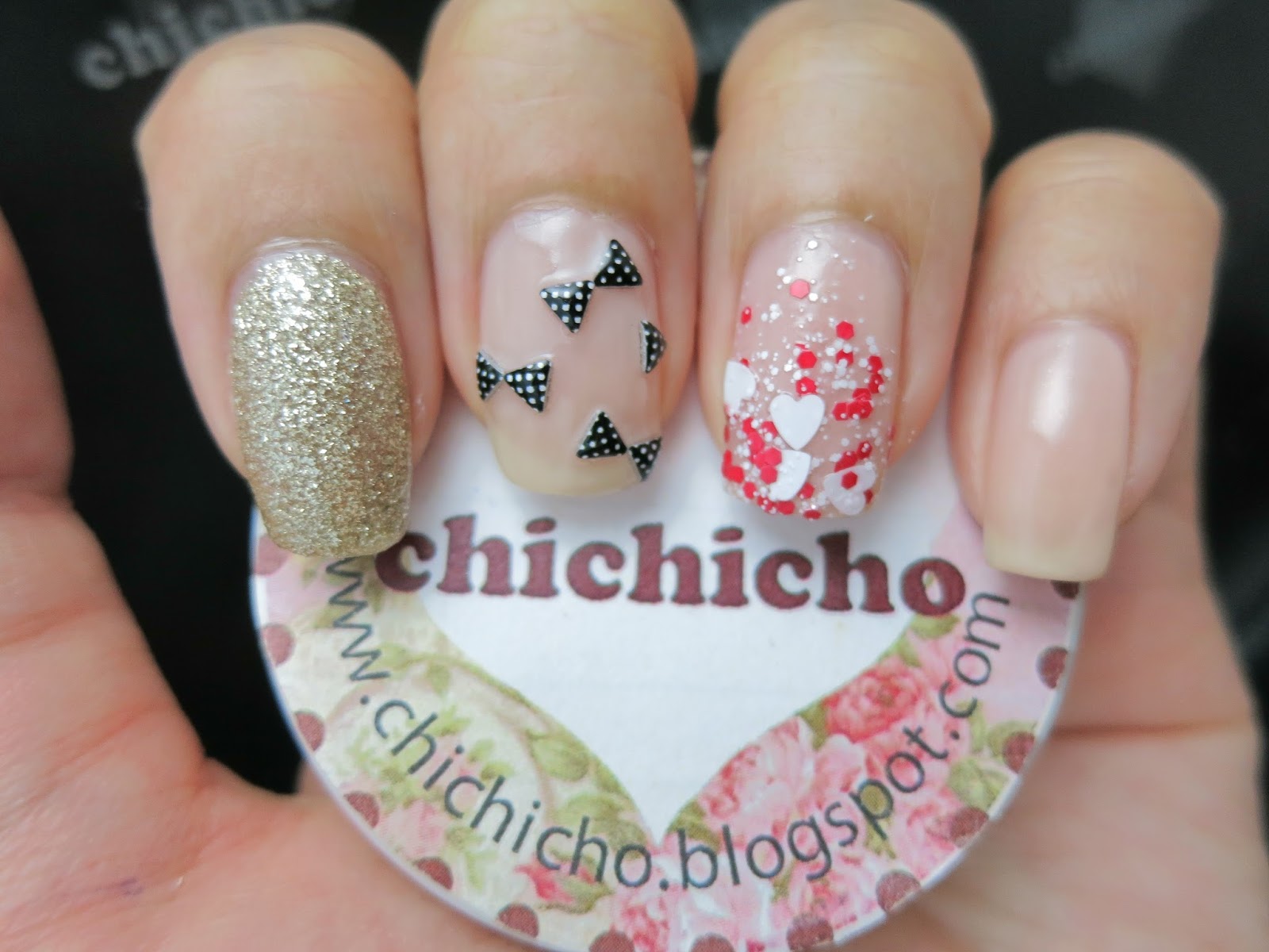 Polka Dot Bows Nail Art Born Pretty Store Review - chichicho~