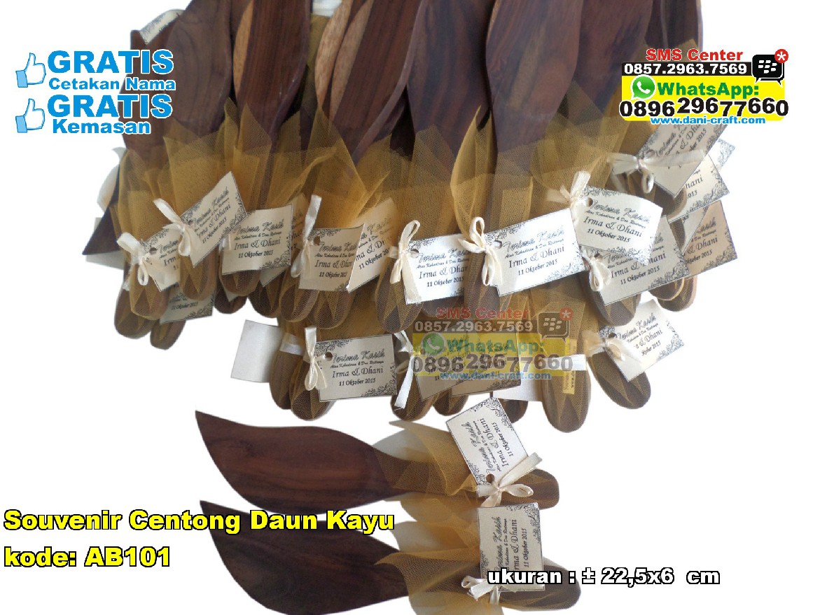 cenderahati menarik: hang tag kayu