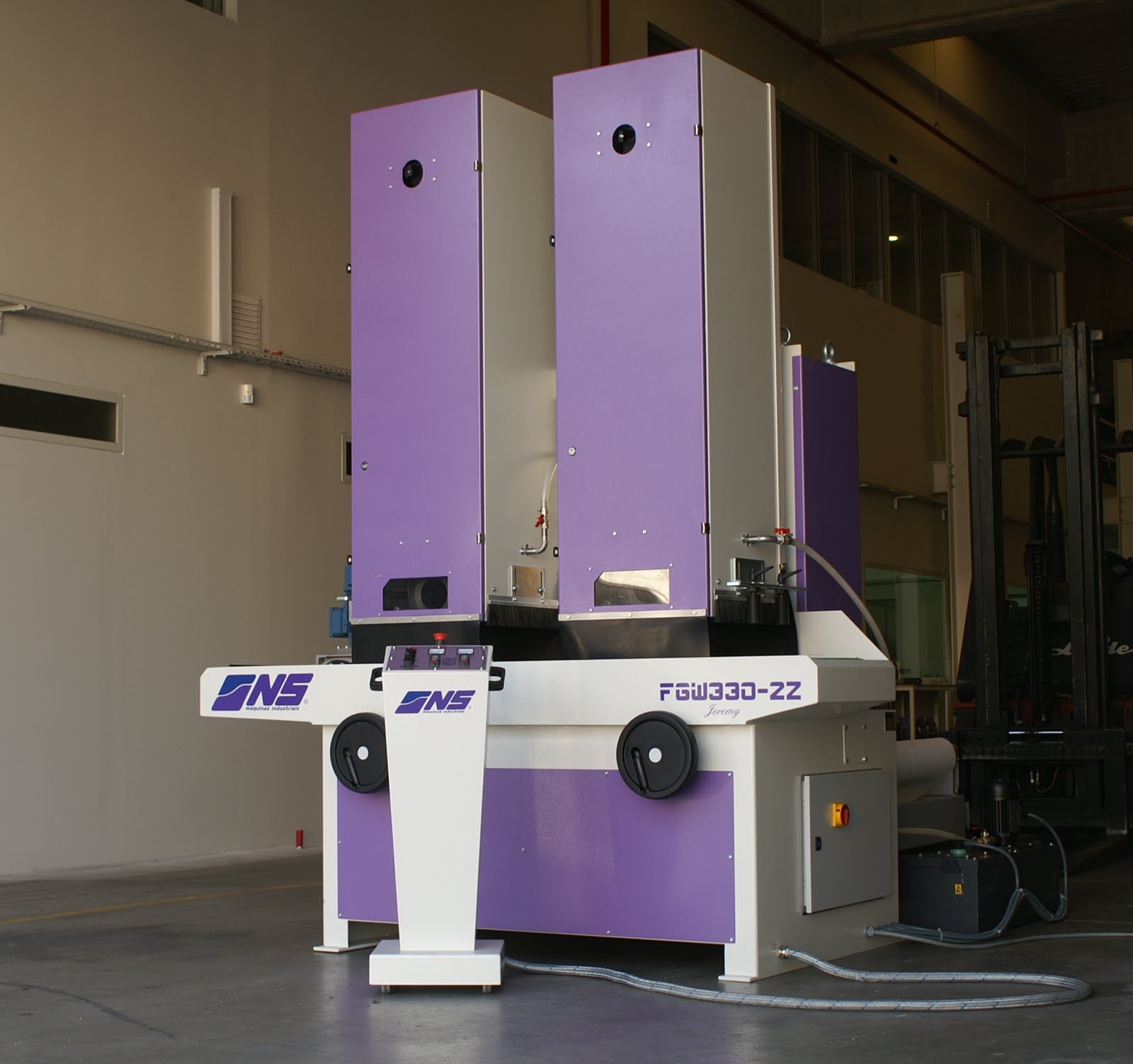 Tube Polishing & Tube Finishing Machines: Heavy Duty Flat Bar Grinding ...