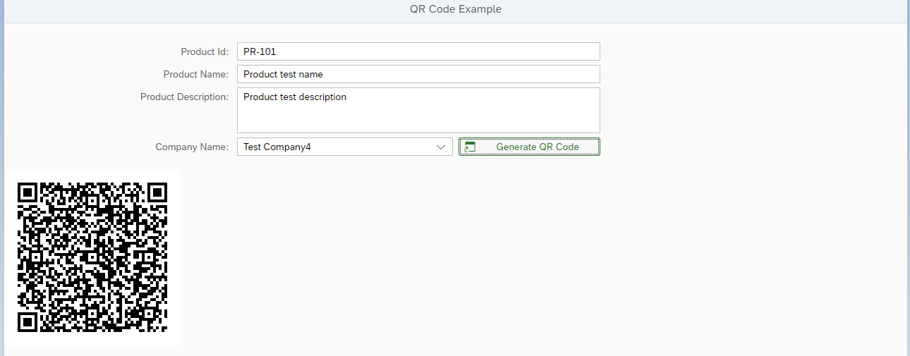 SAPUI5/SAP FIORI snippets and information: Generate QR Code in SAPUI5