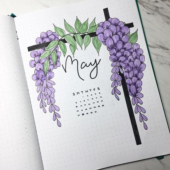 BULLET JOURNAL: 10 Capas de Maio para você se inspirar - BLOG ALINE RIBEIRO