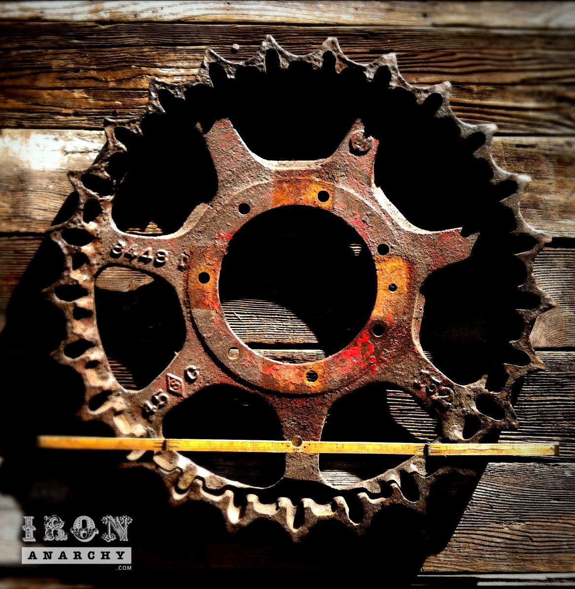 Large Decorative Antique Industrial Cast Iron Gear